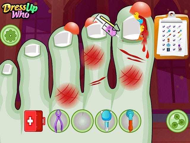 MONSTER FOOT DOCTOR gra online | Gry POMU