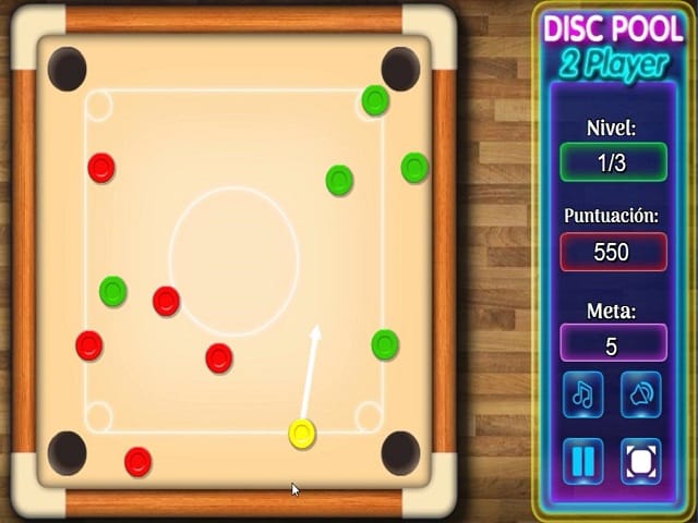DISC POOL 2 PLAYERS gra online | Gry POMU