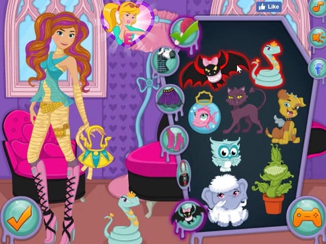 DISNEY GIRLS GO TO MONSTER HIGH 2 gra online | Gry POMU