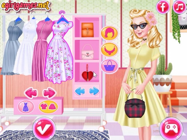 BARBIE'S RETRO MAKEOVER gra online | Gry POMU